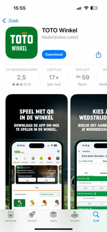 TOTO Winkel | Hoe de App te downloaden & uitleg over gebruik